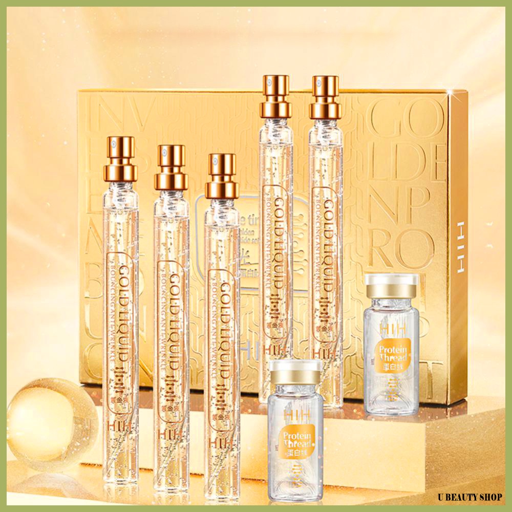 HIH Gold Protein Peptide Kit Collagen Soluble Protein Thread 24k Golden ...