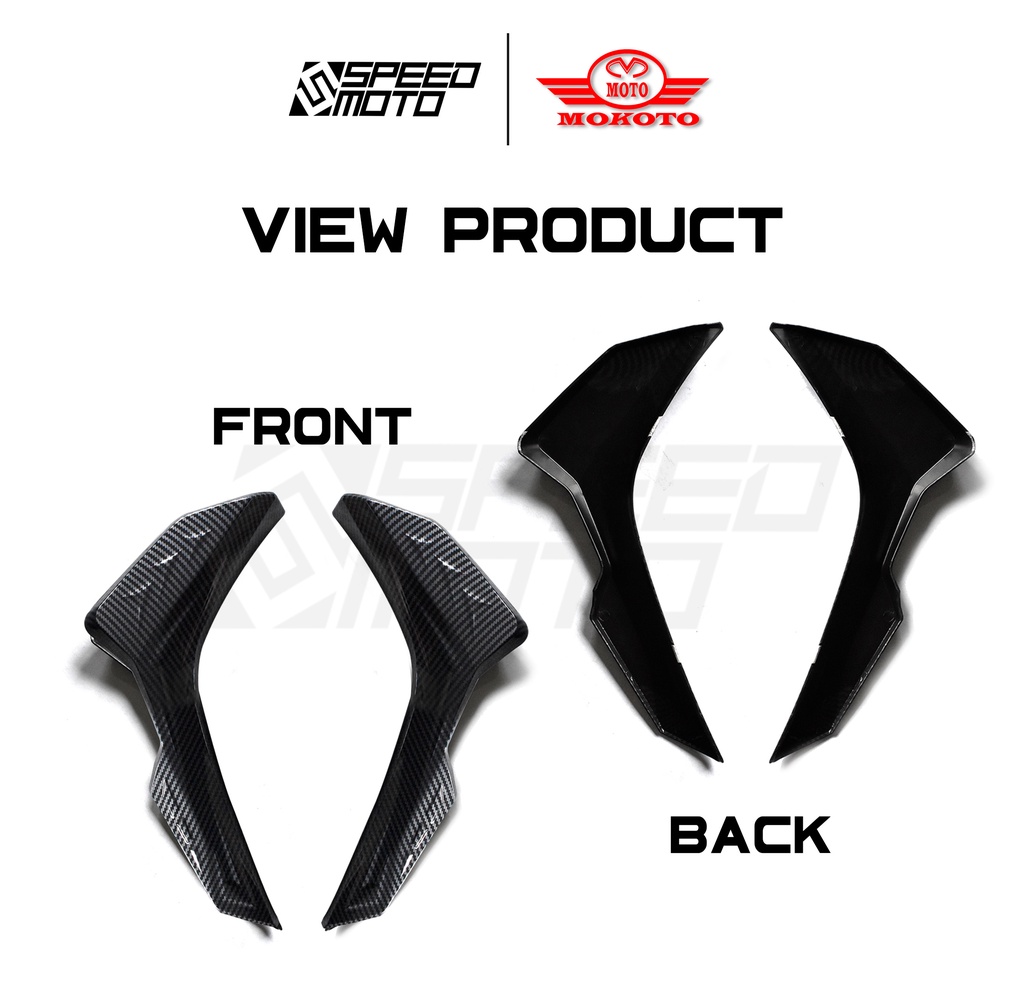 MOKOTO HONDA CLICK V2 LEG SHIELD GARNISH COVER CARBON C-6203 FOR HONDA ...