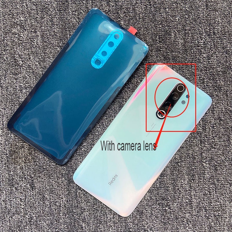 Battery Cover For Xiaomi Redmi Note 8 Pro Back Glass Rear Door Housing ...