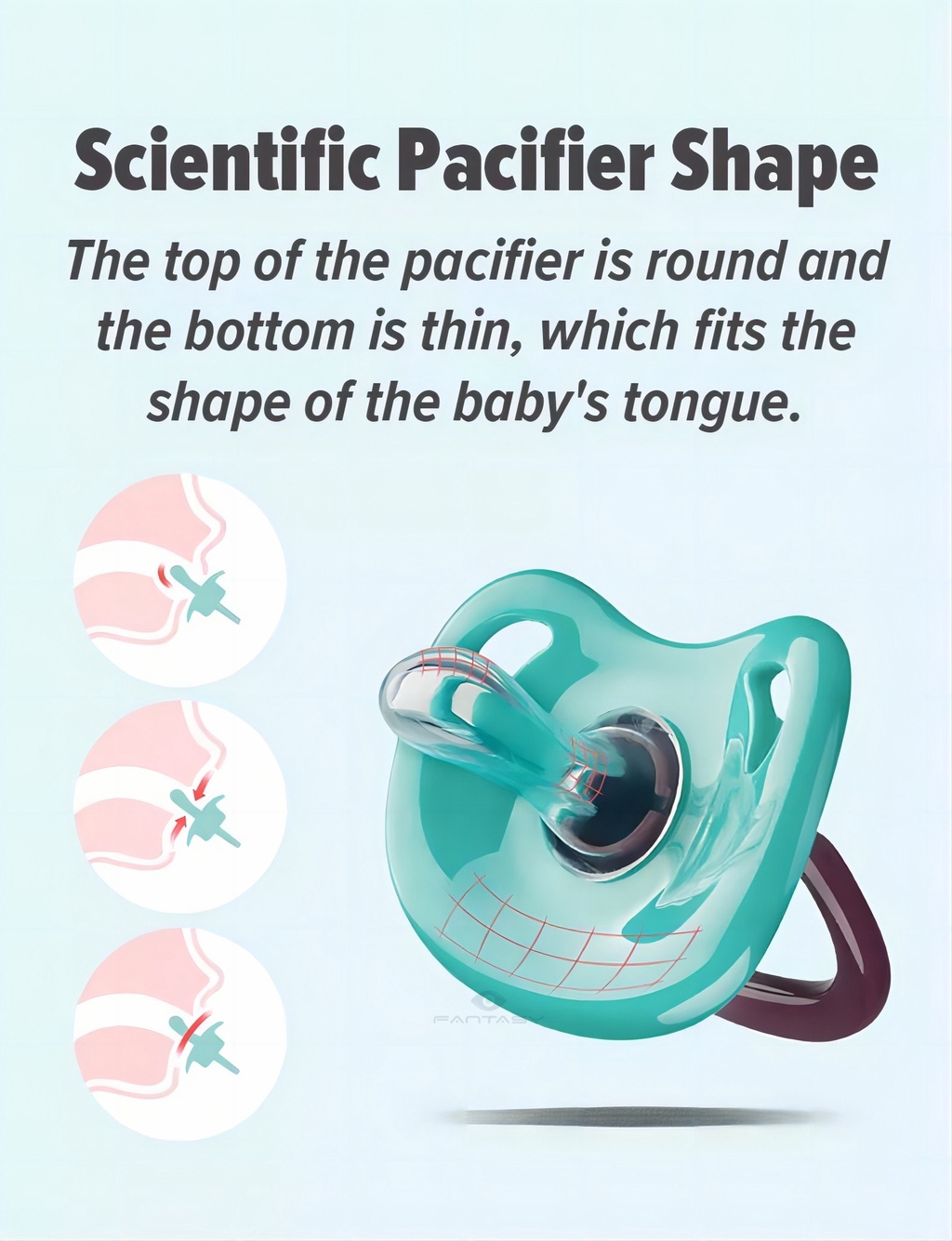 BC BABYCARE 3-Stage Tritan Baby Pacifier With Cover Bpa Free Super Soft ...