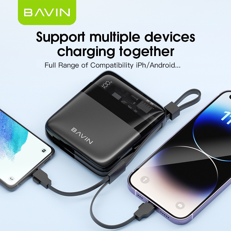 BAVIN PC009 / PC1023 10000-20000mAh 22.5W Fast Charging Powerbank Long ...