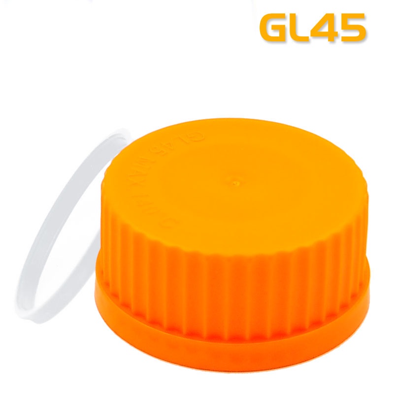 GL45 Color Reagent Bottle Cap 140℃ Blue Green Orange Yellow Cap High ...