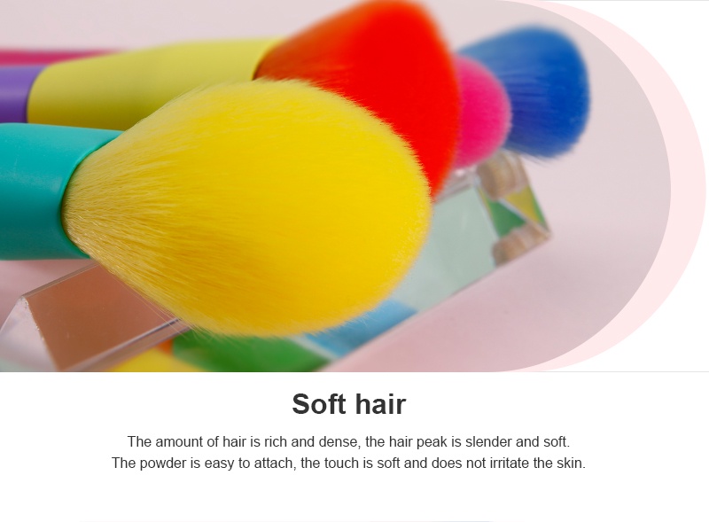 DOCOLOR 15 Pcs Makeup Brush Set - Handmade, Soft & Colorful for ...
