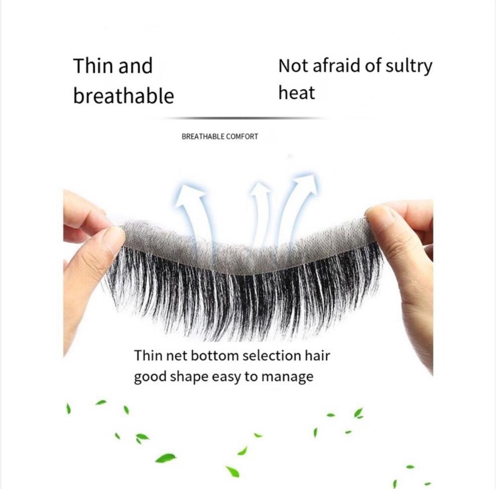 Hairline Wig Sticker Men s Forehead Wig Thin Liu Hai Invisible Real ...