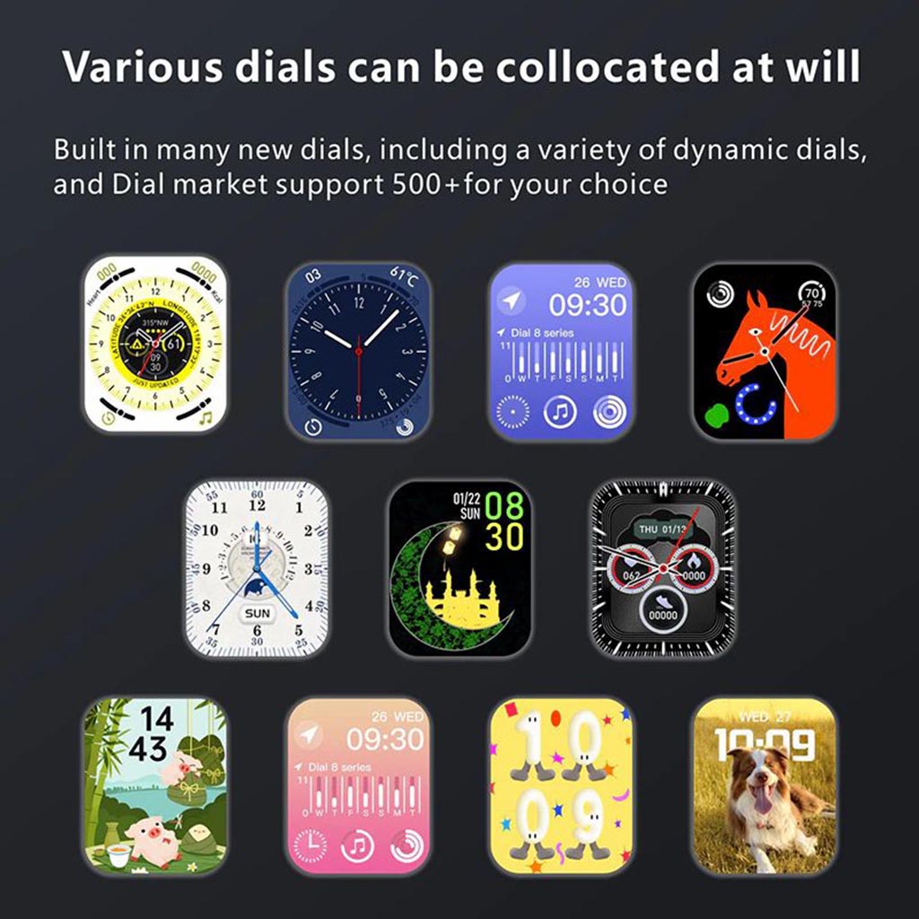 Awei H16 Smartwatch Heart and Sleep Monitoring Measurement Smart Watch ...