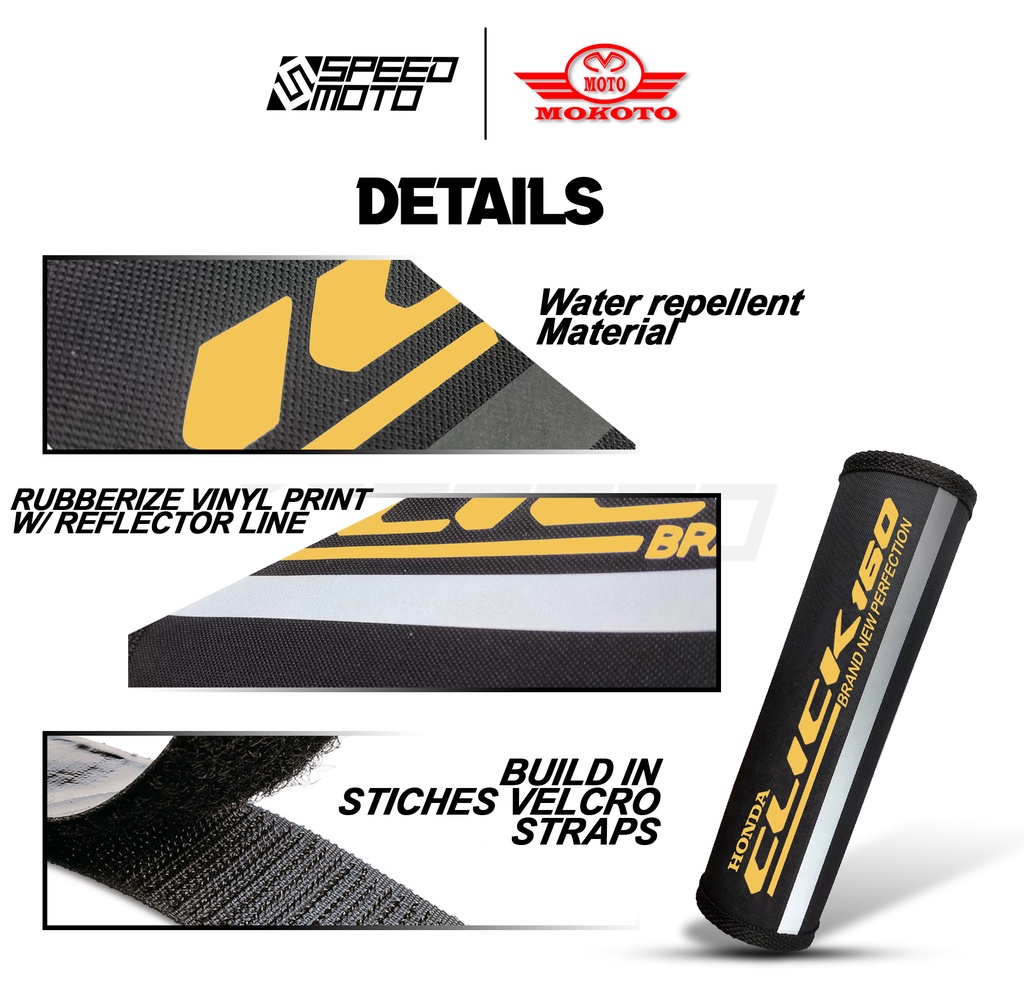 HONDA CLICK 160 WATERPROOF SHOCK COVER PREMIUM QUALITY WASHABLE RUBBER ...