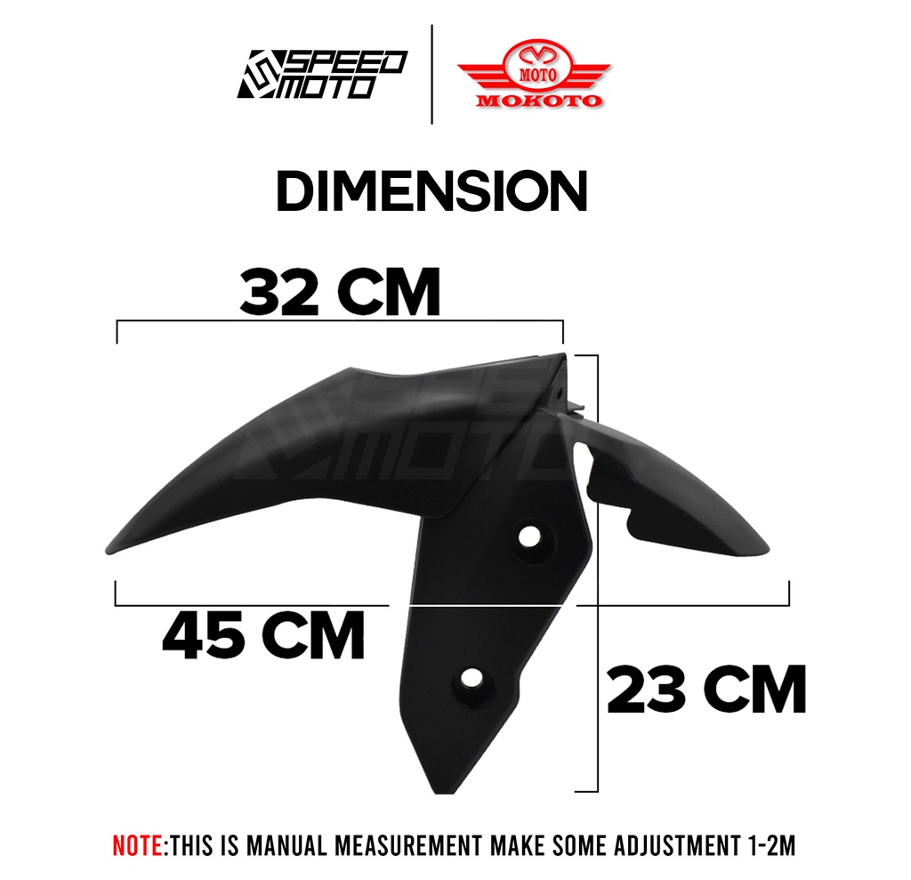 YAMAHA AEROX V1 2 IN 1 DETACHABLE FRONT FENDER FOR AEROX V1 SPEEDMOTO ...