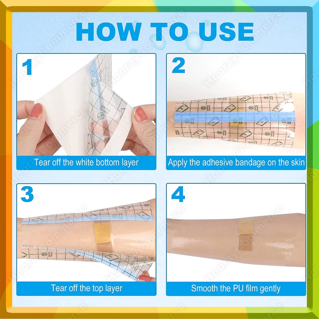 100PCS Micropore Surgical Tape Transparent Stretch Adhesive Bandage ...