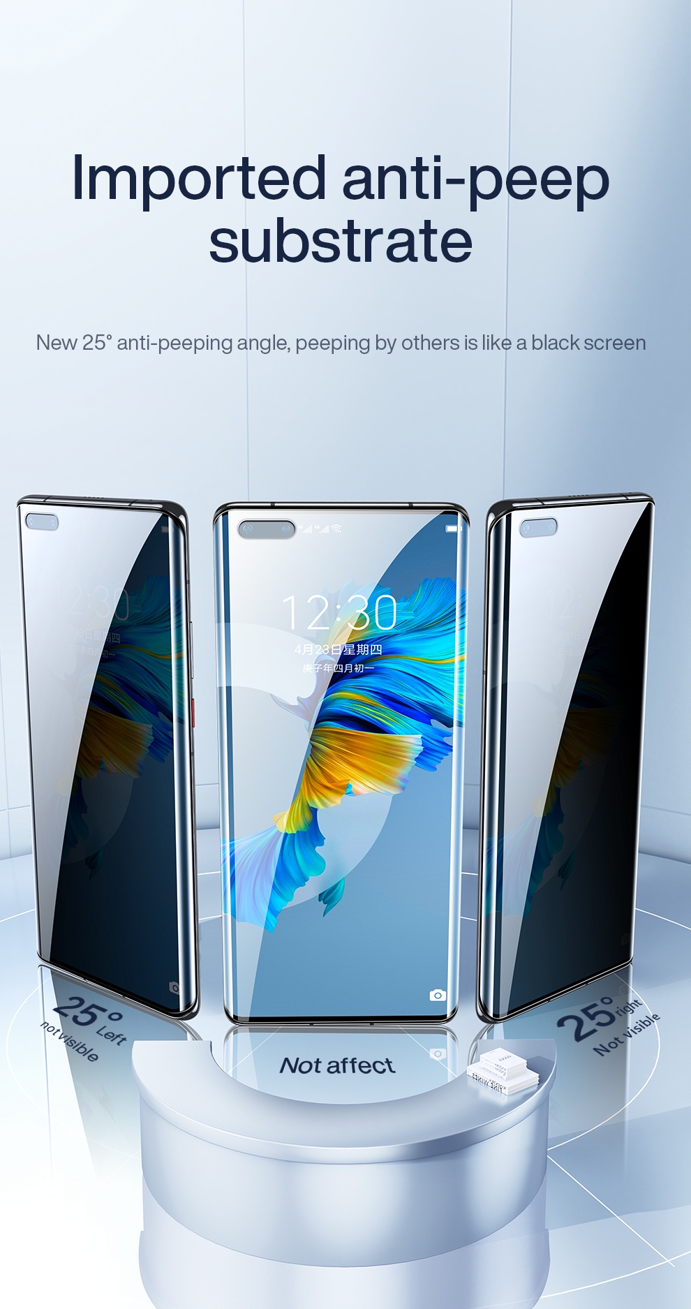 SmartDevil UV Privacy Mobile Phone Film / Hydrogel Film For Huawei ...