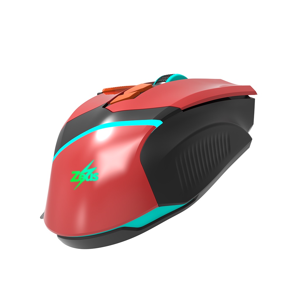 Zeus x GUNDAM ( GD - 002 ) RGB LED Wired Gaming Mouse Neo Zeon Gaming ...