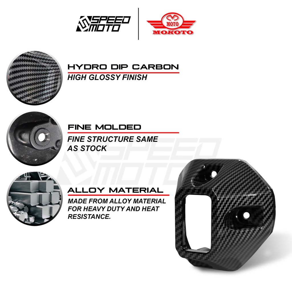 HONDA CLICK V3 CLICK V2 GAME CHANGER ALLOY MUFFLER TIP COVER Z-2423-2 ...