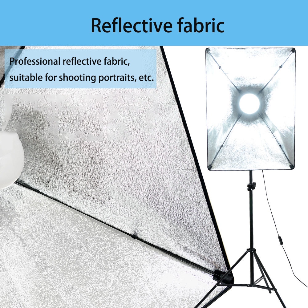 Softbox 50x70cm stduio continuous lightting with 3 Colors Temperature ...