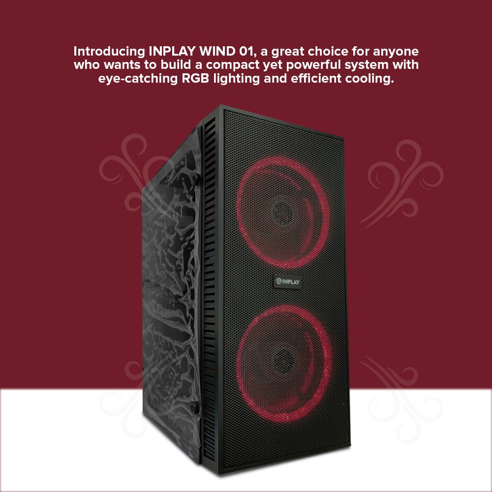 EasyPC | InPlay Wind 05 or Wind 01 Acrylic Side Panel Micro ATX PC CASE ...