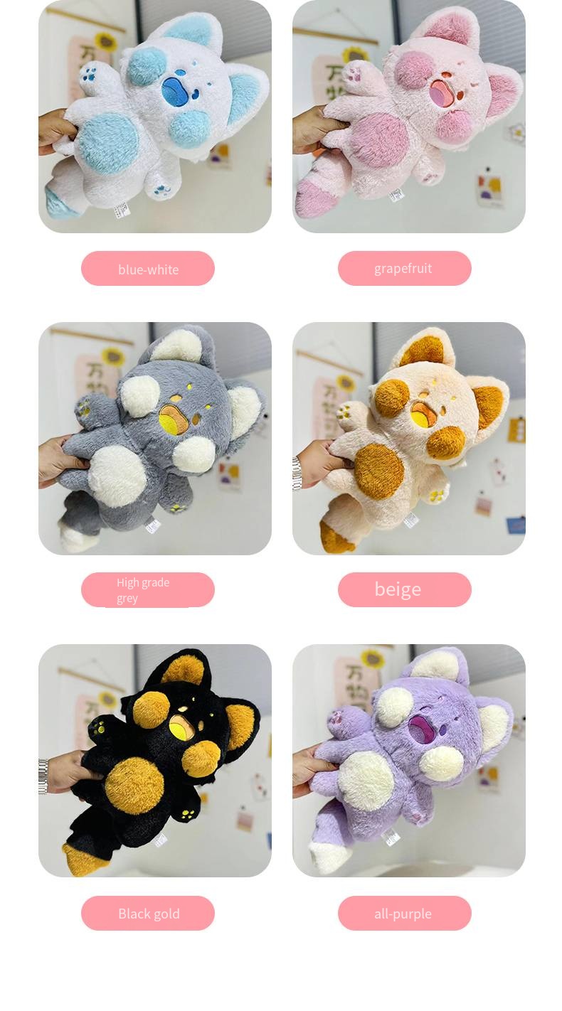 Hug Me 40cm Cute Kitty Dudu Cat Plush Stuffed Toy Fluffy Cartoon Animal ...