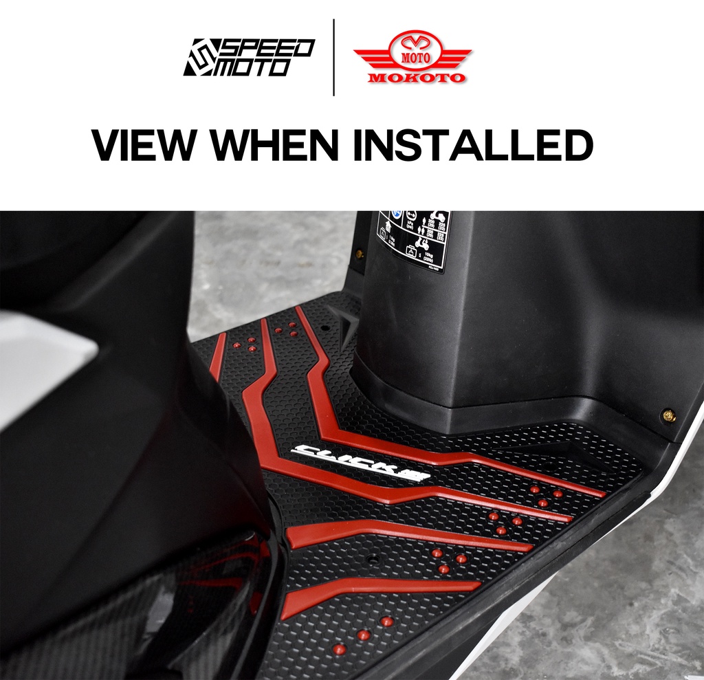 HONDA CLICK 160 FOOTBOARD RUBBER MATTING WITH BOLTS FOR CLICK 160 ...