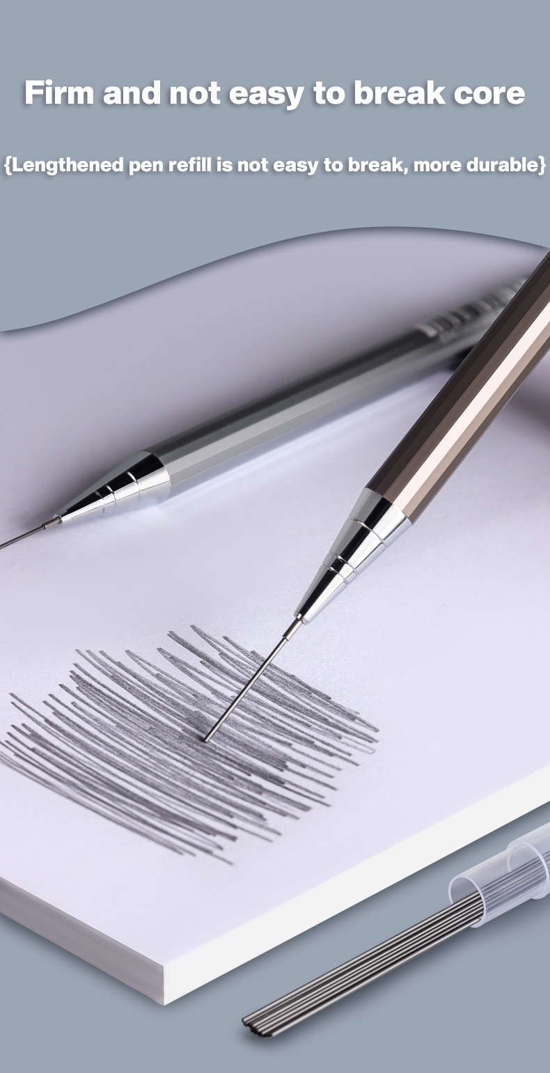 0.5/0.7mm Metal Mechanical Pencil 2B Automatic Pen Press Pen Automatic ...