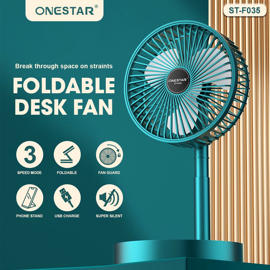 6"desk electric fan with solar panel charger foldable charging fan 3 ...