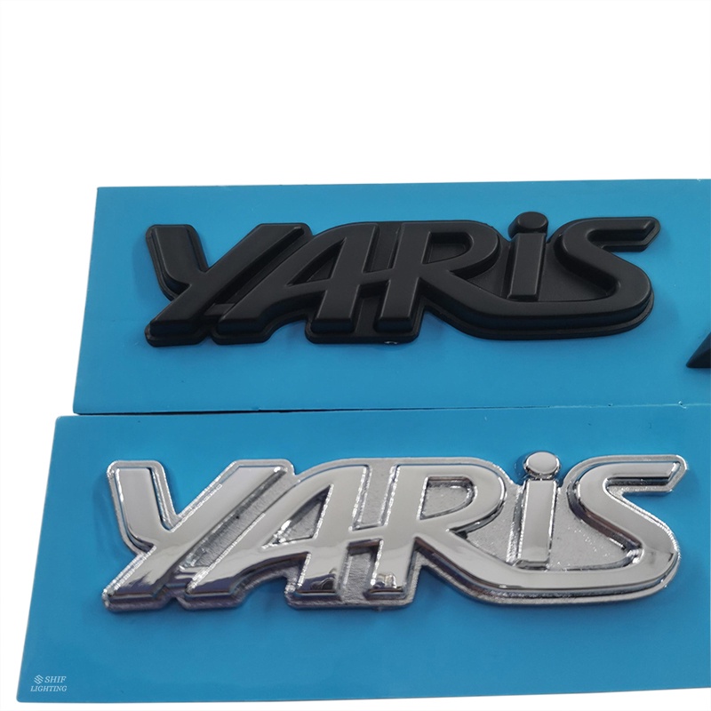 1 X ABS Black Chrome YARIS ATIV Logo Auto Trunk Lid Emblem Badge ...