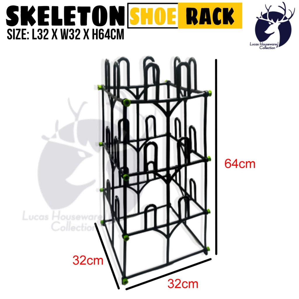 SKELETON SHOE RACK / SHOE ORGANIZER RACK / SHOE SHELF / SHOE STORAGE ...