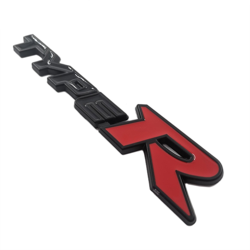 1 X Metal Black TYPE R TYPER Logo 3D Car Auto Side Fender Rear Trunk ...