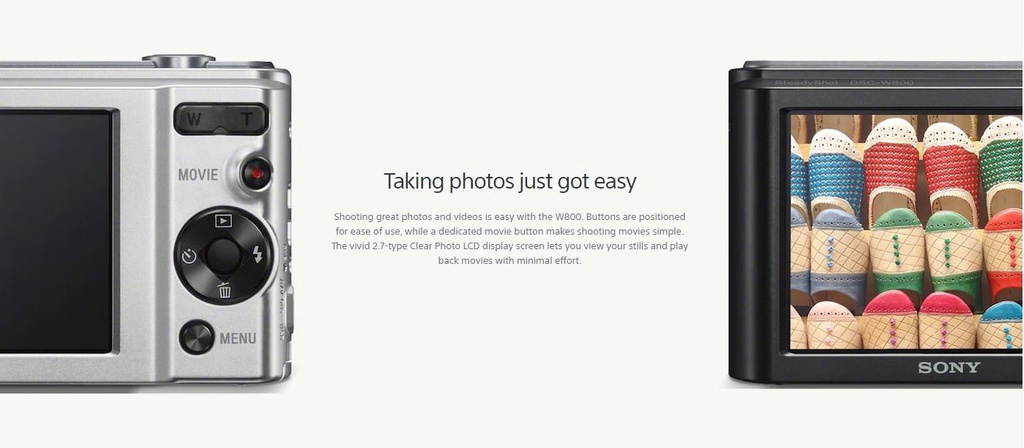 Sony DSC-W800 DSC-W810 Compact Digital Cyber-shot 720P HD Camera with ...