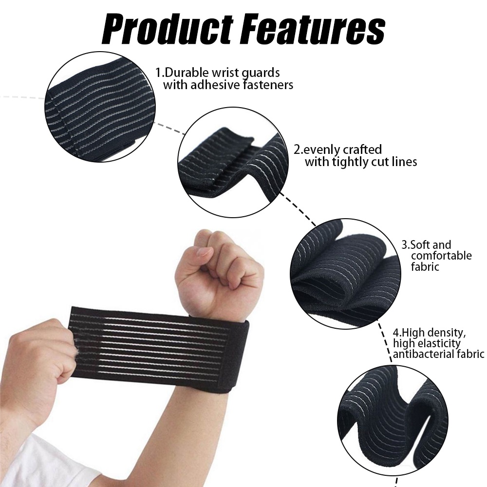 1PCS Sports Wristband Wrist Protector Wrap Elastic Fitness Sport ...