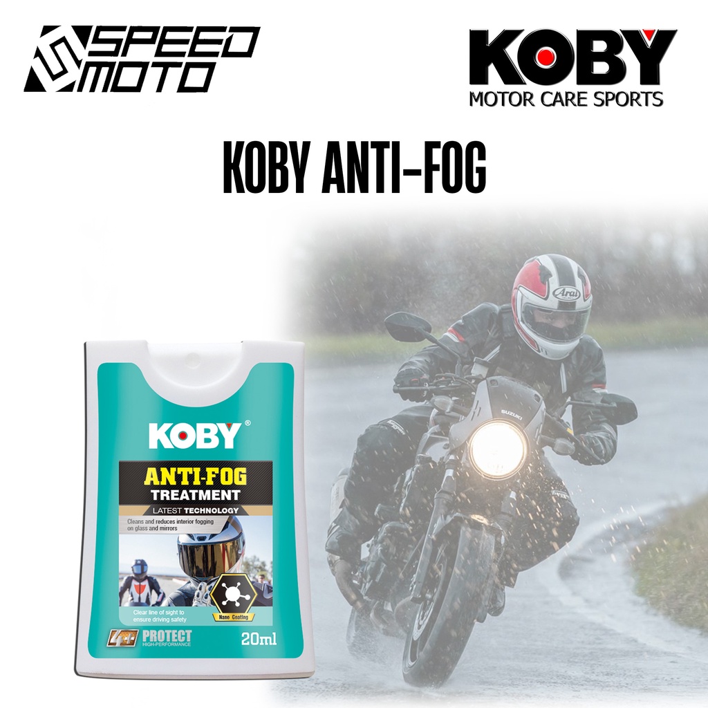 SPEEDMOTO KOBY 2in1 ANTI-FOG AND ANTI-RAIN SPRAY 20ML EASY TO CARRY ...