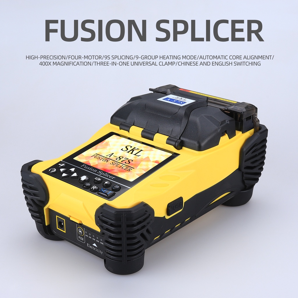 FTTH Splicer kit Mini Fusion Splicer Optical Fiber Hot Splicing Machine ...