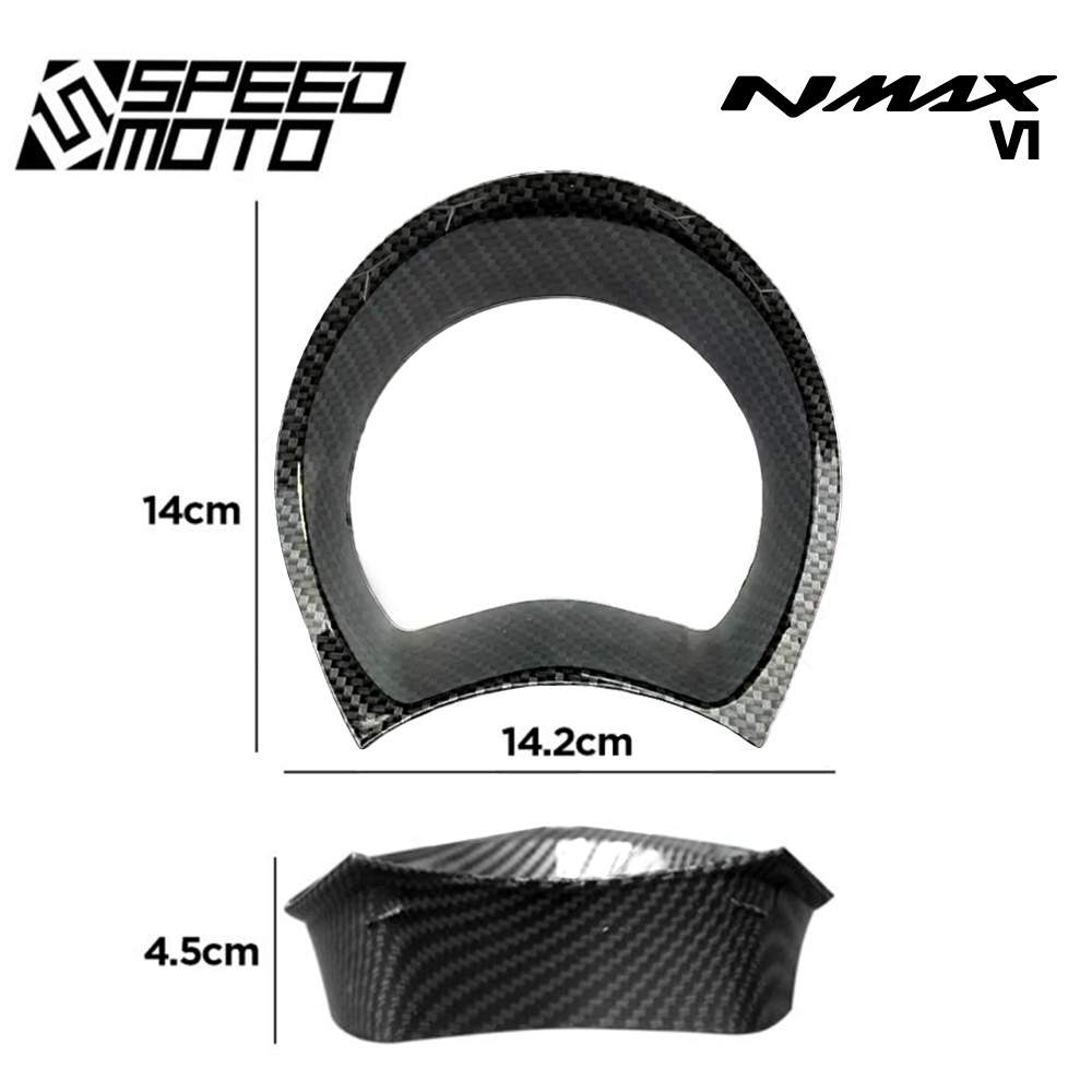 YAMAHA NMAX V1 PANEL GAUGE COVER T-5465 CARBON / C-2429MB MATTE BLACK ...