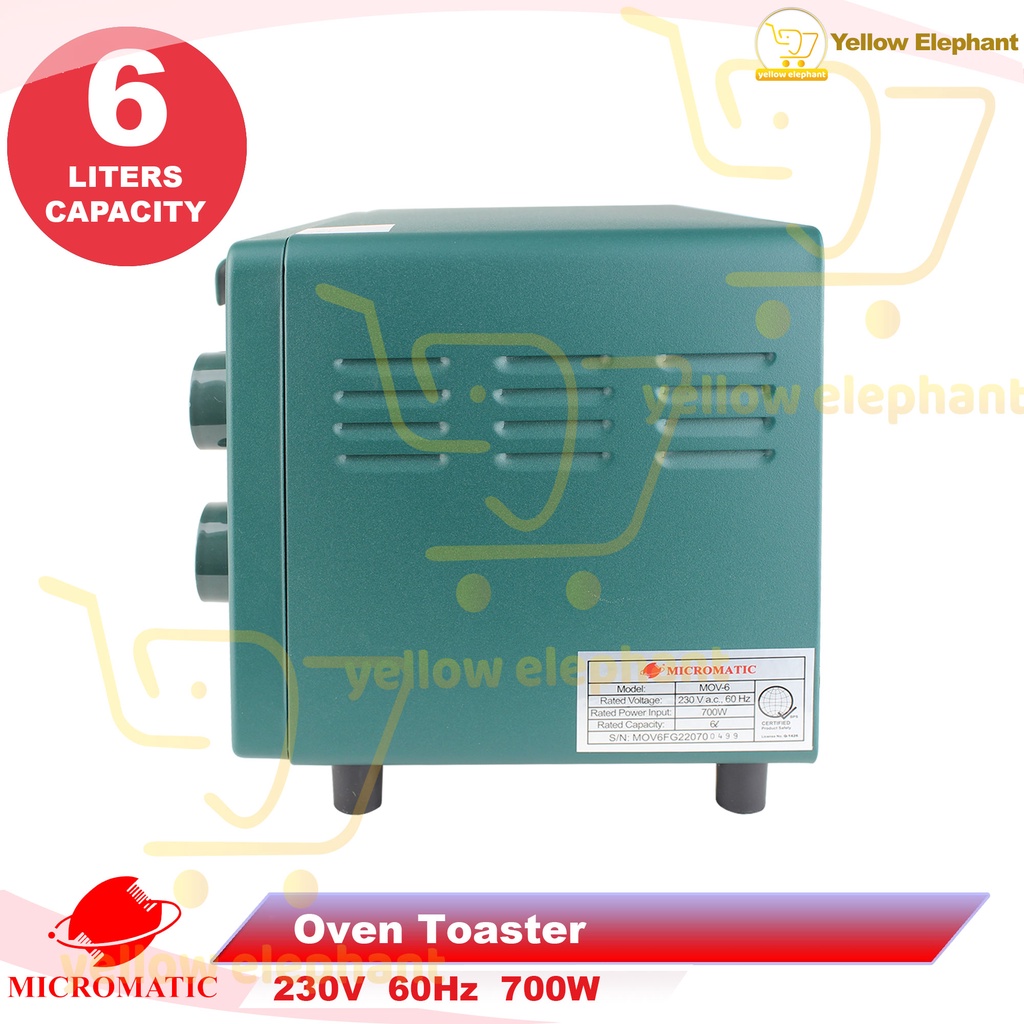 Micromatic Oven Toaster 6L Multipurpose Electric Oven Microwave Toaster ...
