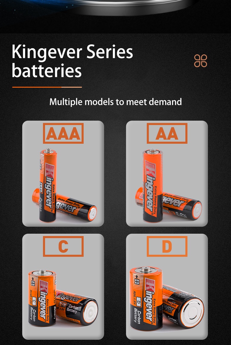 Kingever 100% Original D R20 6 Packs 24pcs Extra Heavy Duty Battery ...
