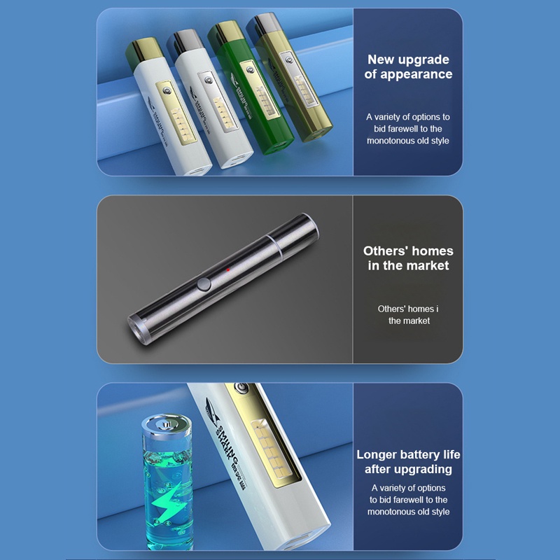 Mini Laser Flashlight With COB Side Light Laser Long-range Teasing Cat ...