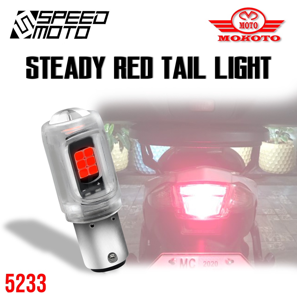 MOKOTO TAIL LIGHT/ BRAKE LIGHT STEADY-RED SUPER BRIGHT HI-LOW BEAM 16 ...