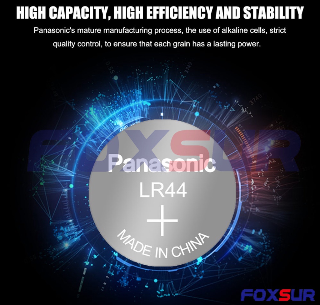 10PCS/lot Panasonic LR44 A76 LR 44 AG13 LR1154 SR1154 SR44 SR44SW SR44W ...