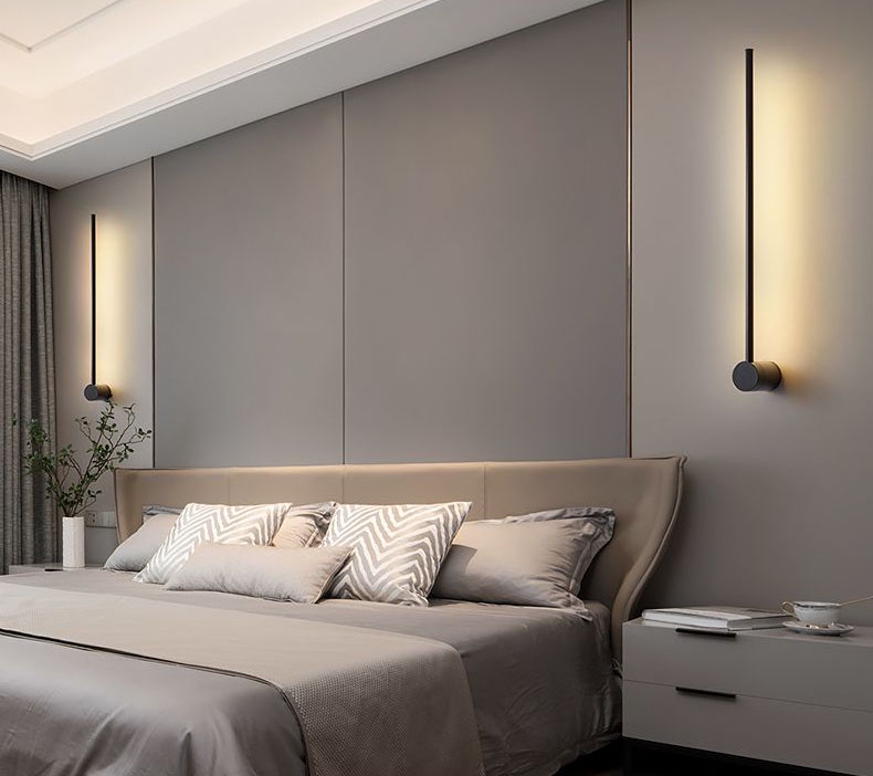 Minimalist Line Wall Lamp Modern Living Room Background Decoration ...