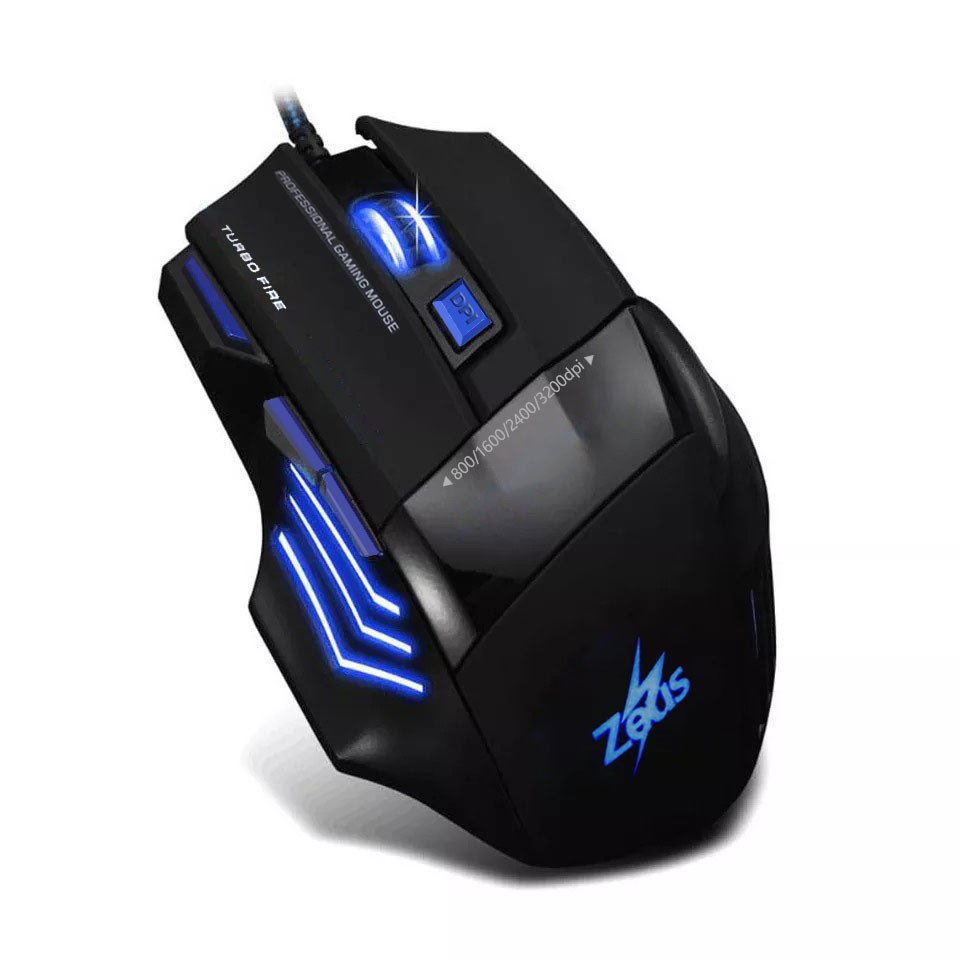 Zeus M330 High Speed Gaming Mouse 6 DPI Adjustment RGB Light For Game ...