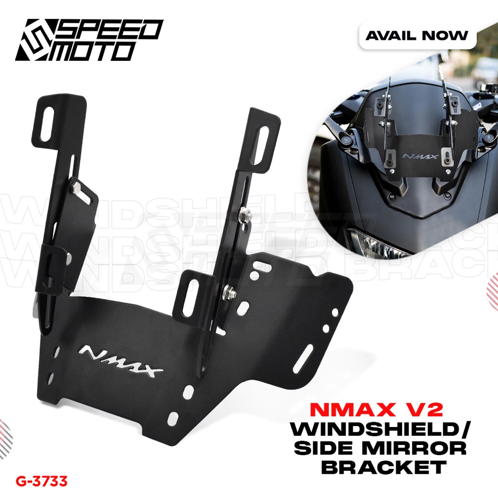 NMAX 2020/NMAX 2021 ADJUSTABLE WINDSHIELD AND SIDE MIRROR BRACKET ALLOY ...