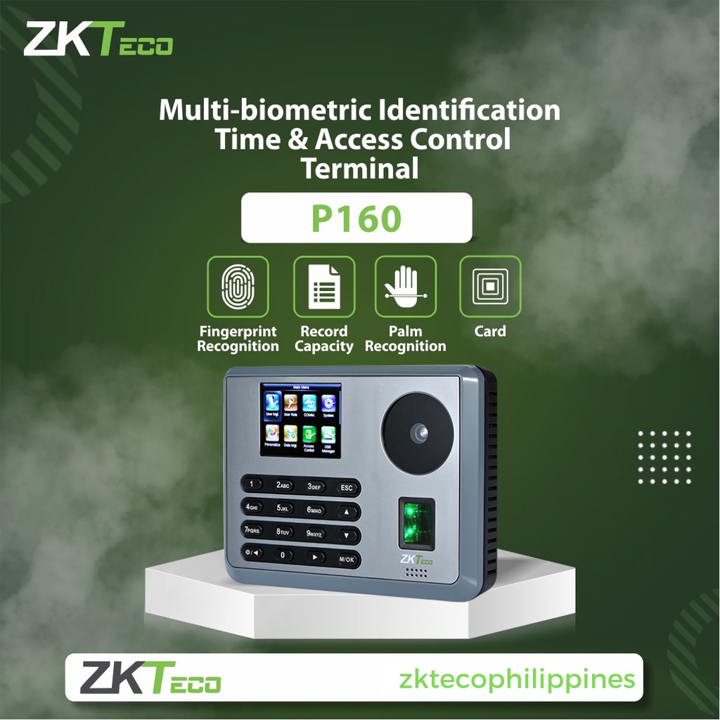 ZKTeco P160/ID/ADMS Palm Recognition Multi-Biometric T And A Terminal ... ZKTeco P160/ID/ADMS Palm Recognition Multi-Biometric T And A Terminal ...