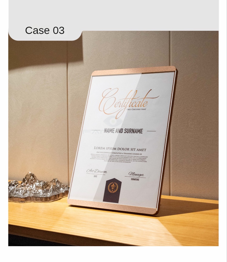 SVIAO A4 restaurant shelf menu card Certificate wooden wood frame ...