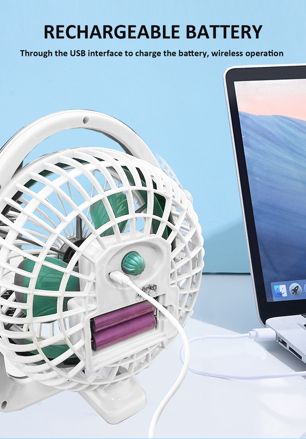 NSS solar fan with solar panel portable desk fan 8 inch rechargeable ...