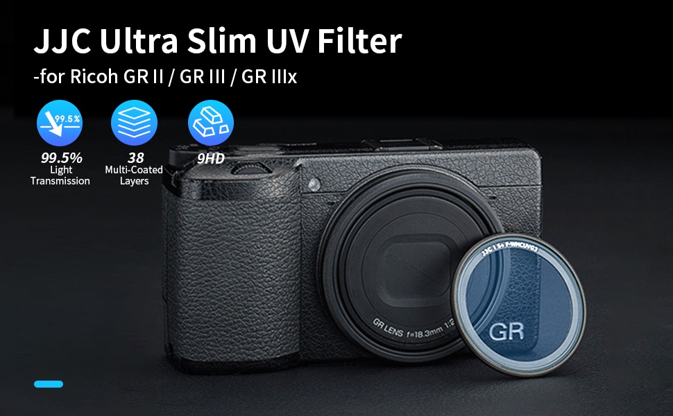 JJC UV Filter Lens Protector for Ricoh GR IV GR IIIx GR III GR4 GR3x ...