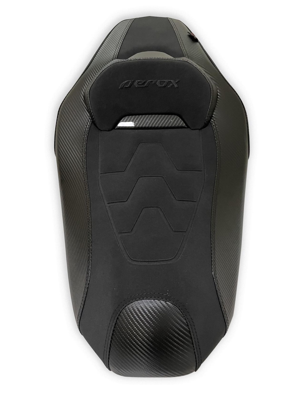 Motorcycle Nmax V1 V2 / Aerox V1 V2 / Honda Click Camel Back Seat Suede and Leather BLACK CARBON ...