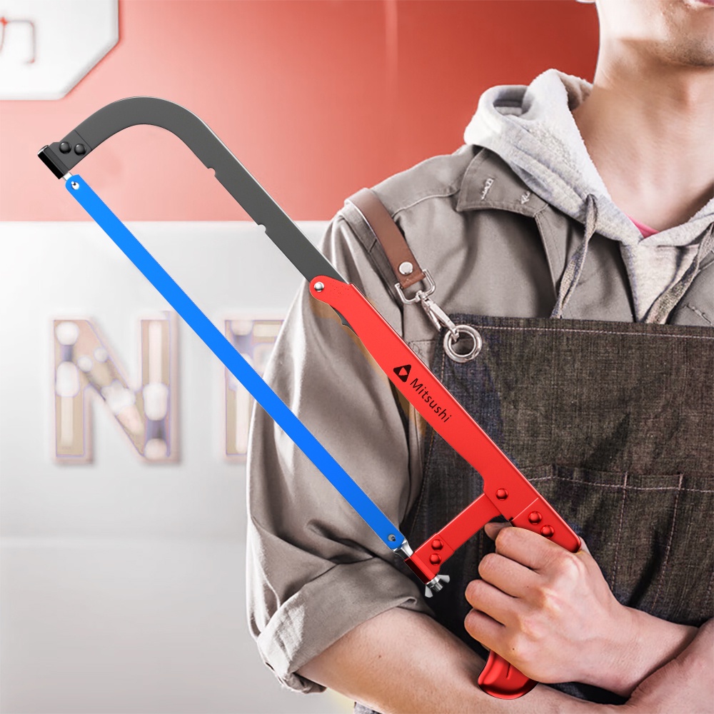 Mitsushi Handmade Hacksaw Frame Adjustable Non-slip Plastic Handle Saw ...