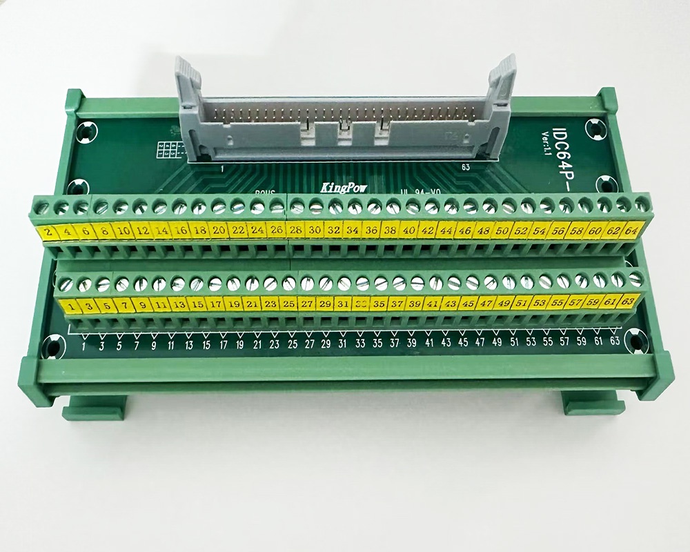 1pc IDC64P IDC 64 Pin Male Terminal Block Breakout PLC Relay Terminals ...