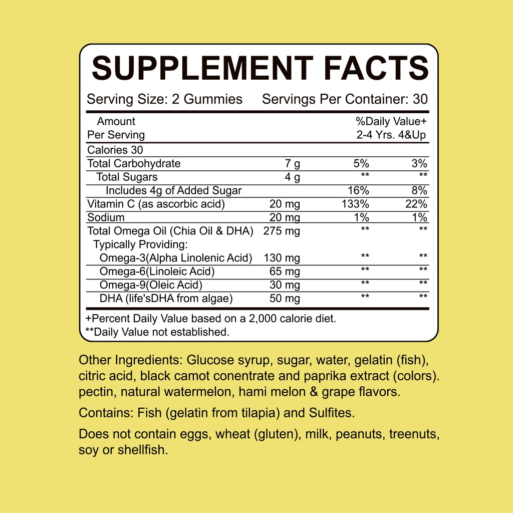 MAMA BEAUTY Kids Gummies OMEGA + DHA, Bone Health, Multivitamin ...