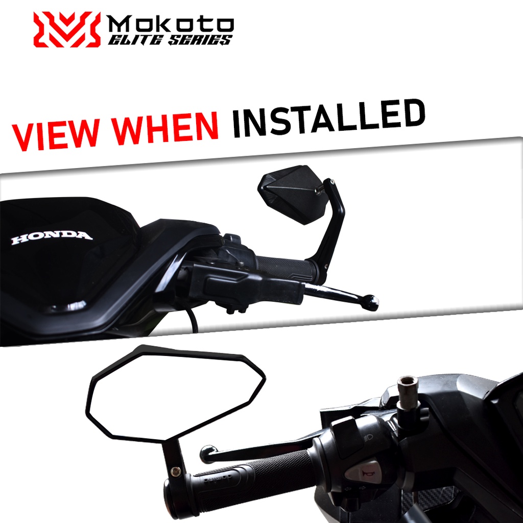 MOKOTO BAR END SIDE MIRROR FURIOUS ELITE SERIES SIDE MIRROR NON-GRADED ...