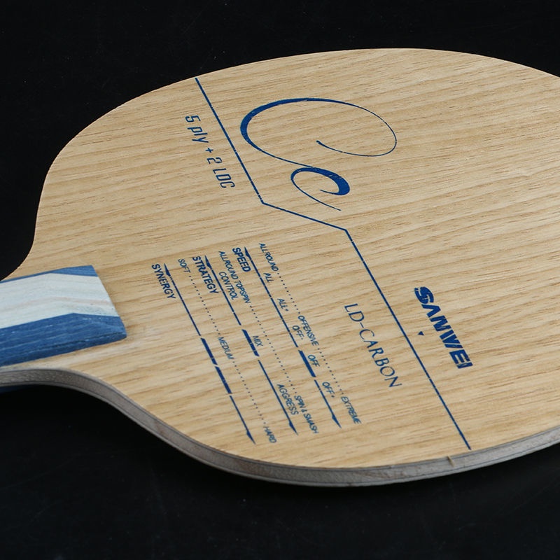 Sanwei CARBON (5+2 Carbon, OFF++) Table Tennis Blade Ping Pong Racket Bat Paddle SANWEI CC ...