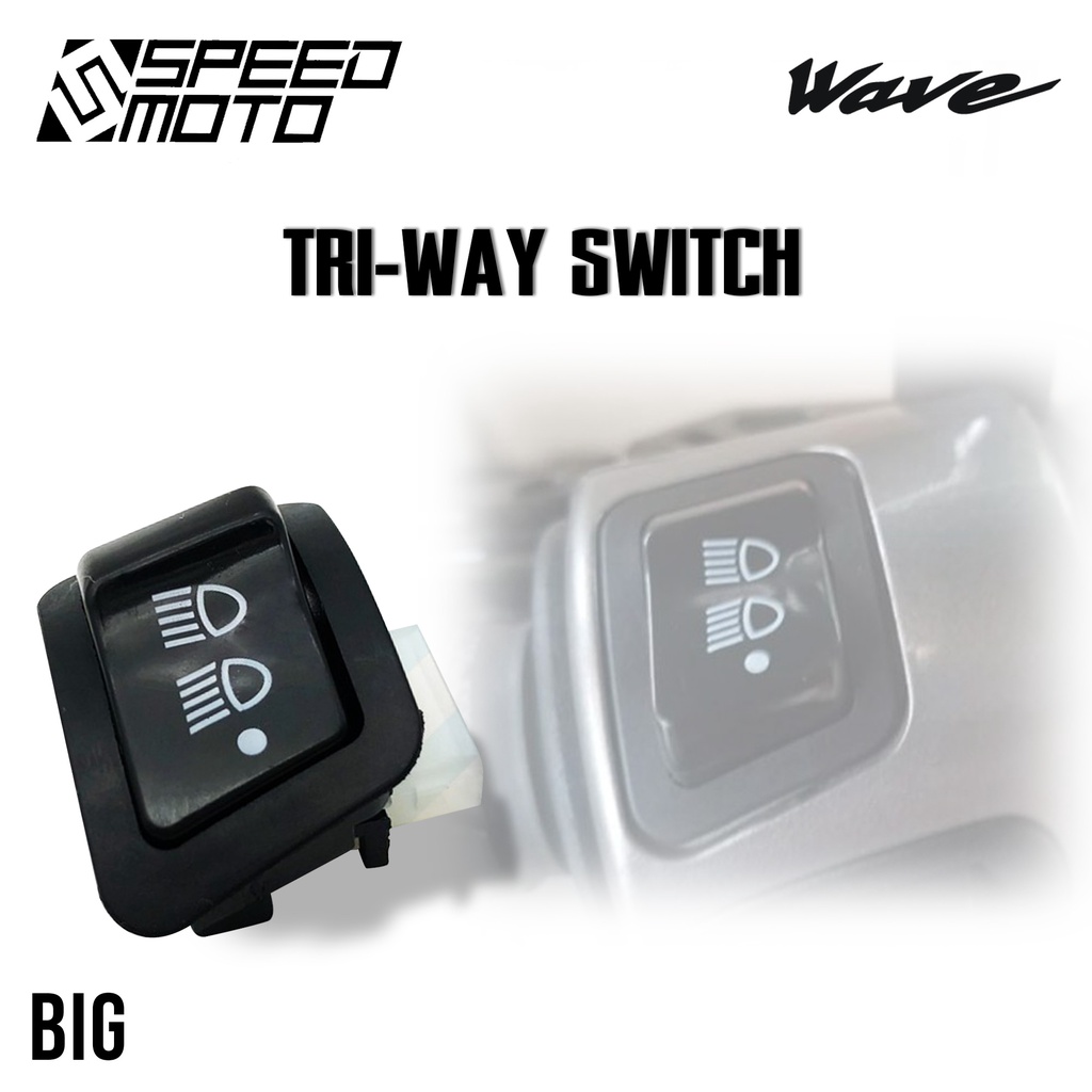SPEEDMOTO HONDA TRI-SWITCH TRI WAY SWITCH AND HI/LOW LIGHT SWITCH SMALL ...