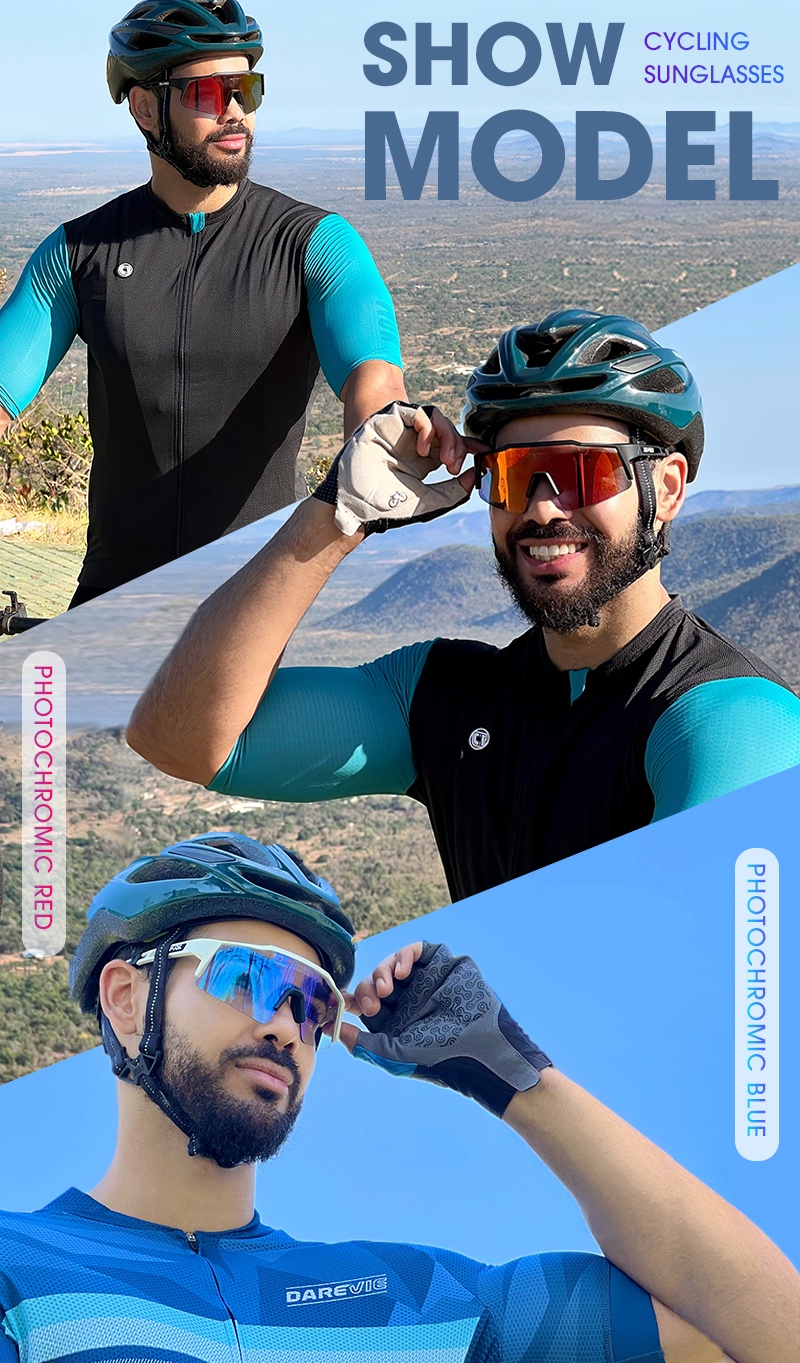 Kapvoe shades Revo photochromic cycling glasses for outdoor sports ...
