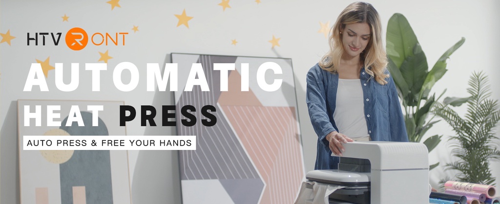 HTVRONT 15"x15" 220V Auto Heat Press Machine Transfer Sublimation ...